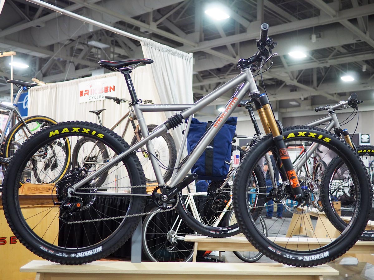 NAHBS 2017: Steve Potts rocks out with Ti pivotless suspension, Steel ...