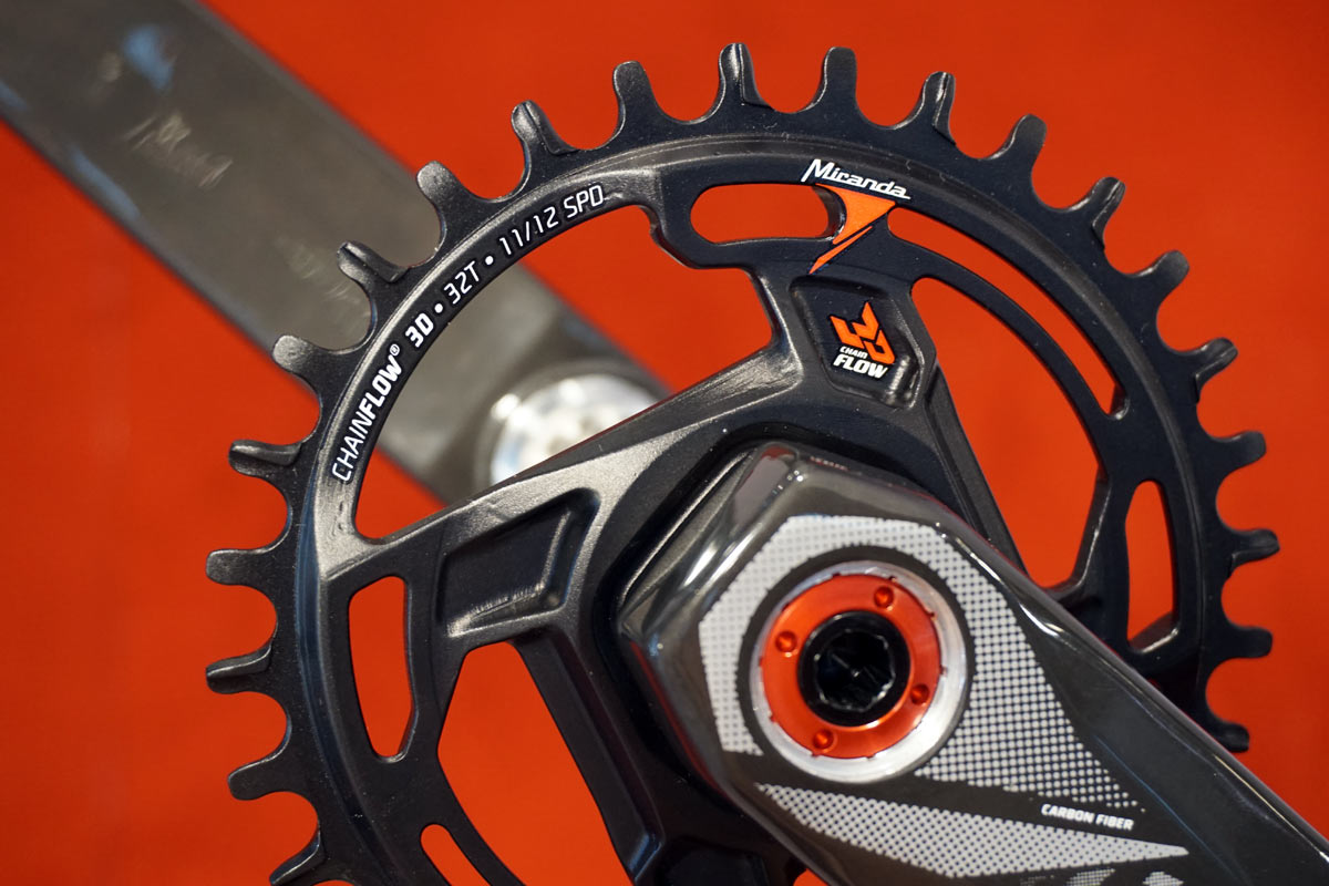 EB17: Miranda X-MOD carbon and titanium crankset is crazy light, fits ...