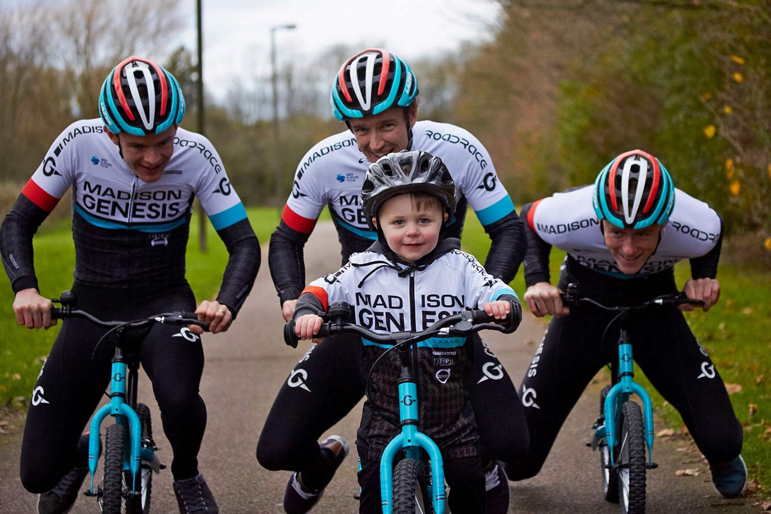 Genesis in the kids' balance bike game with Madison Genesis team ...