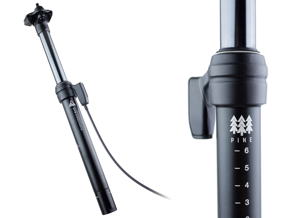 PNW Pine 27.2 dropper posts gives you more travel in a skinny size ...