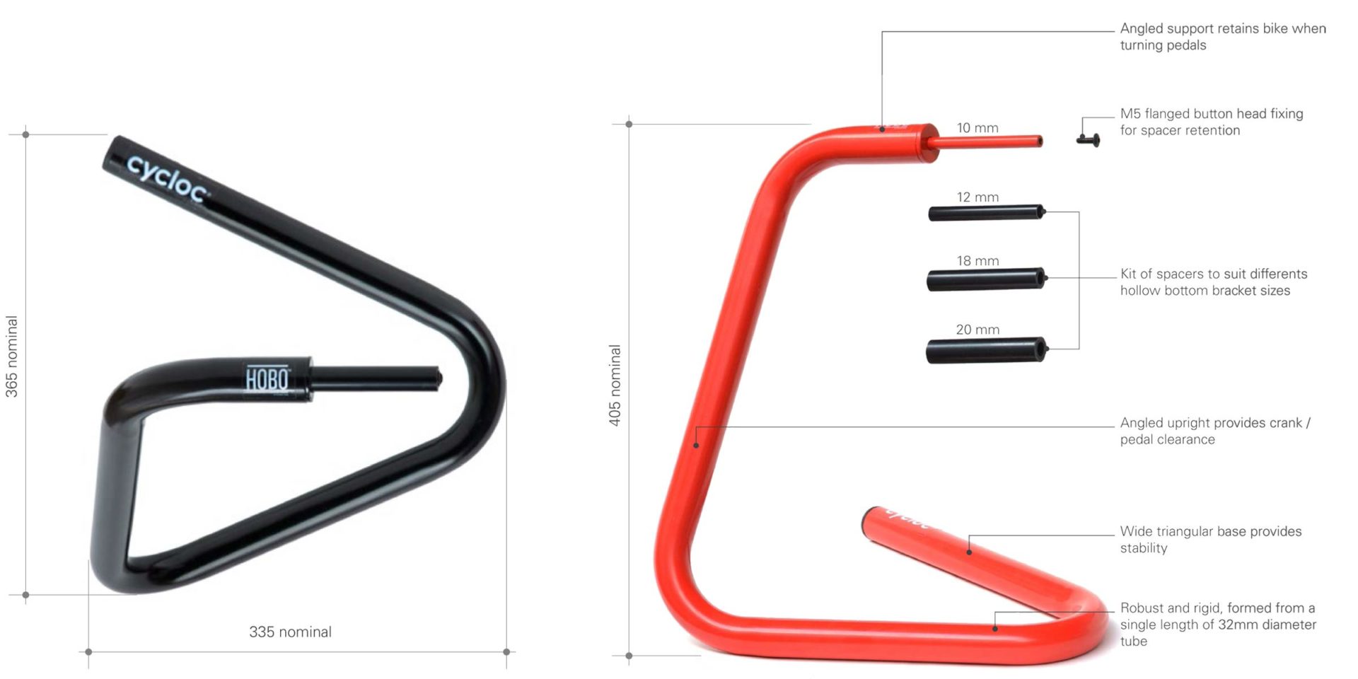 Cycloc twists up one-piece Hobo bottom bracket bike stand - Bikerumor