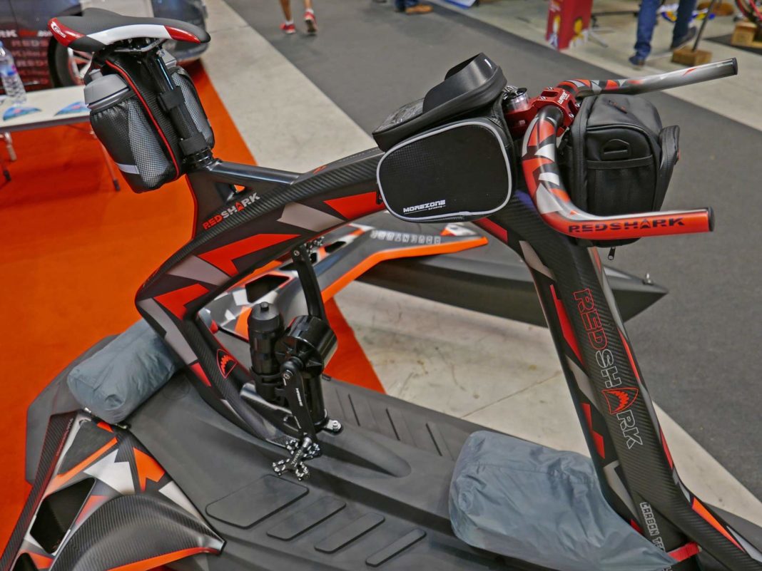 RedShark bikes go training or bikepacking by sea as trimaran, pedal ...