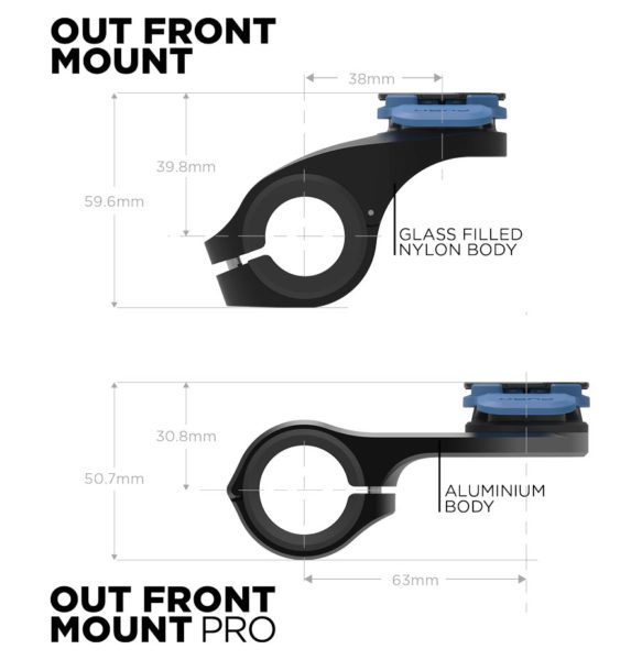 Quad Lock Out Front Mount PRO secures your smartphone in the aero tuck ...