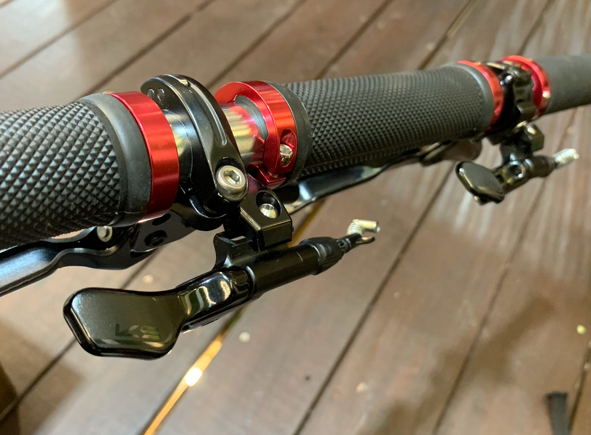 KS Reverse Southpaw dropper remote runs cables any direction, plus new ...