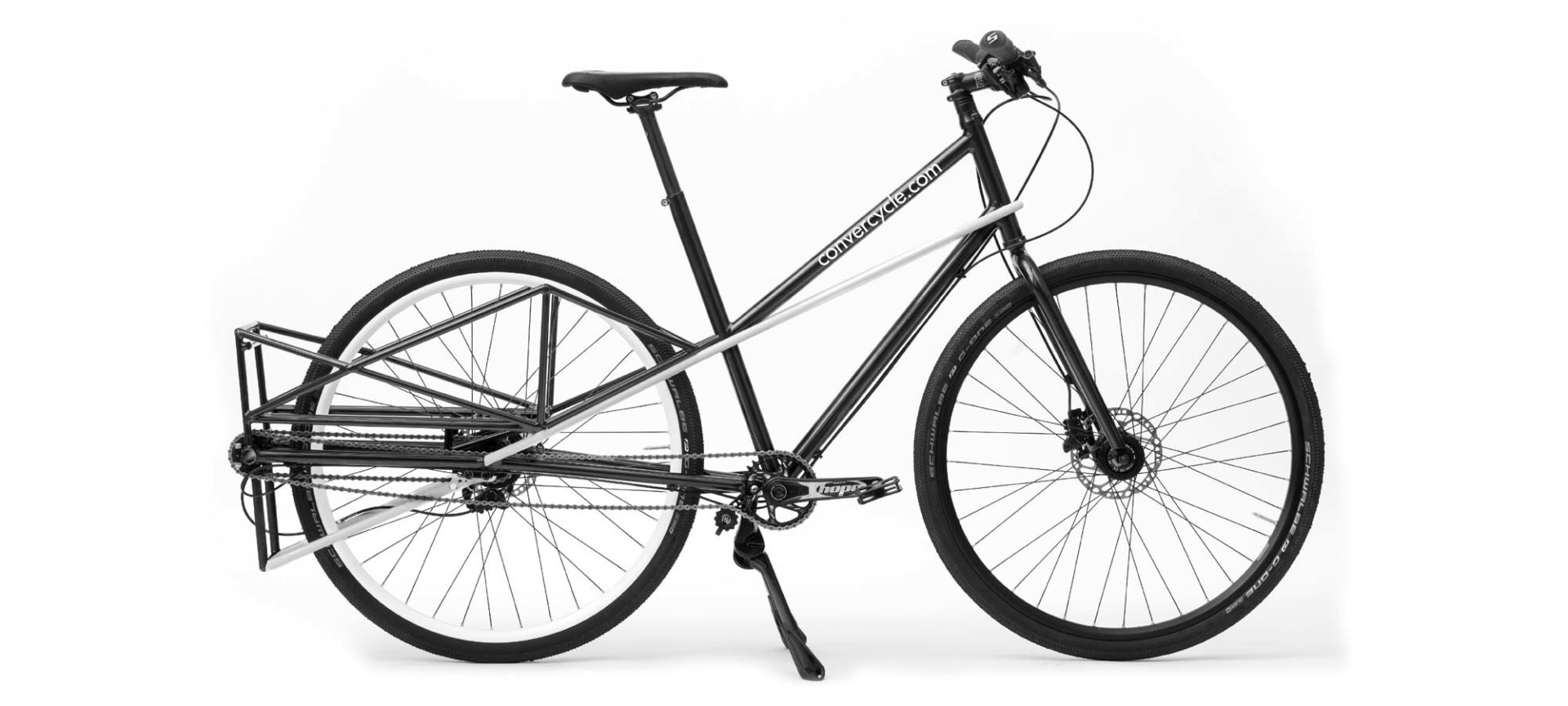 Convercyle instantly folds cargo bike in half, into a rideable compact ...