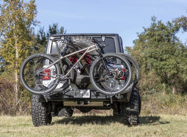 Roam Offroad debuts swing-away integrated tray-style bike rack...for ...
