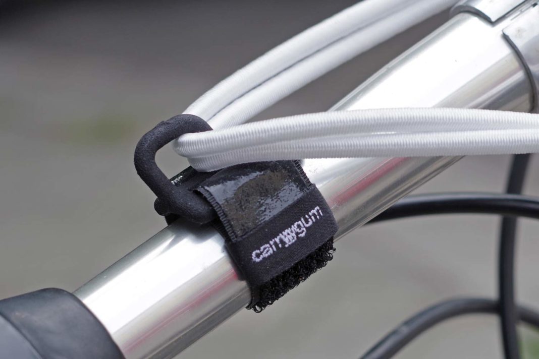 Carryyygum bungee cords turn any part of your bike into a bike rack ...