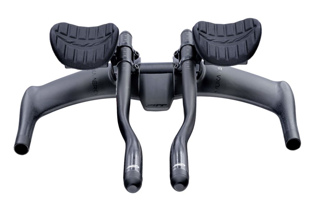 Zipp Vuka Aero carbon TT aerobar neatly integrates new eTap AXS BlipBox ...