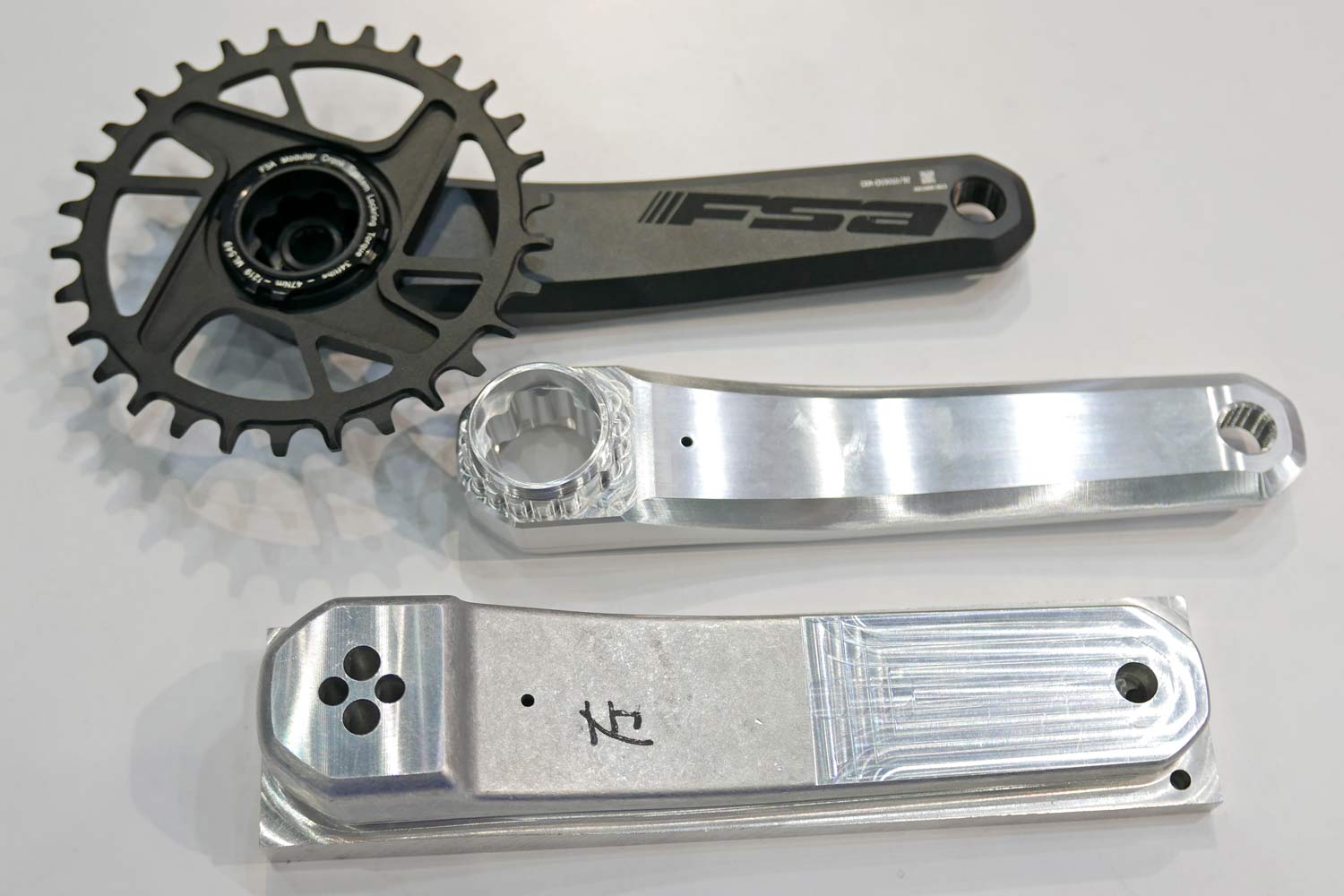 FSA KFX cranks lighten up in hollow CNC'd alloy, plus integrated ...