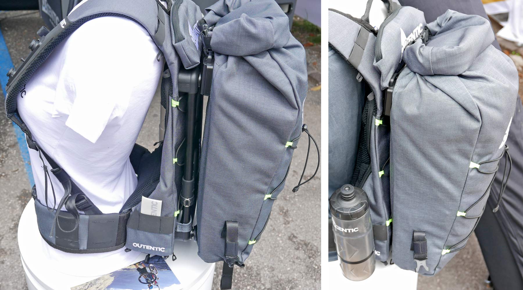 Outentic puts a bike on your back - modular backpack for enduro ...