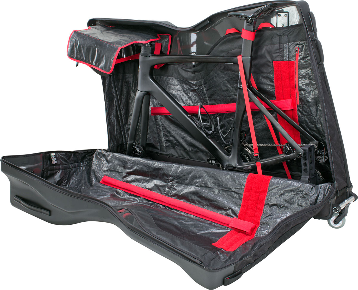EVOC Road Bike Bag Pro has hybrid soft/hard shell, 'bike fit proof ...