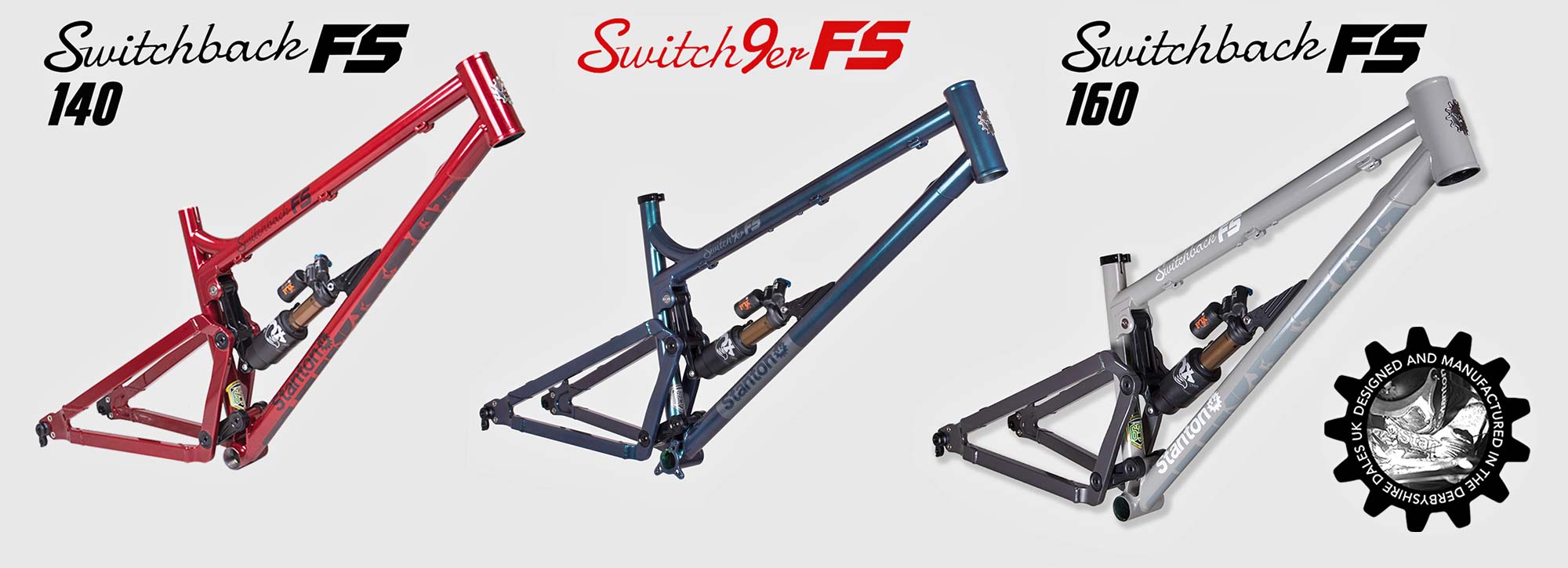 Stanton builds full-suspension Switchback & Switch9er FS trail bikes in ...