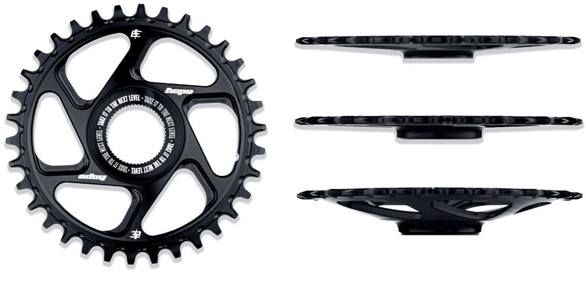 Hope E-Bike cranks spin out for main mfgs, plus eMTB chainrings and ...