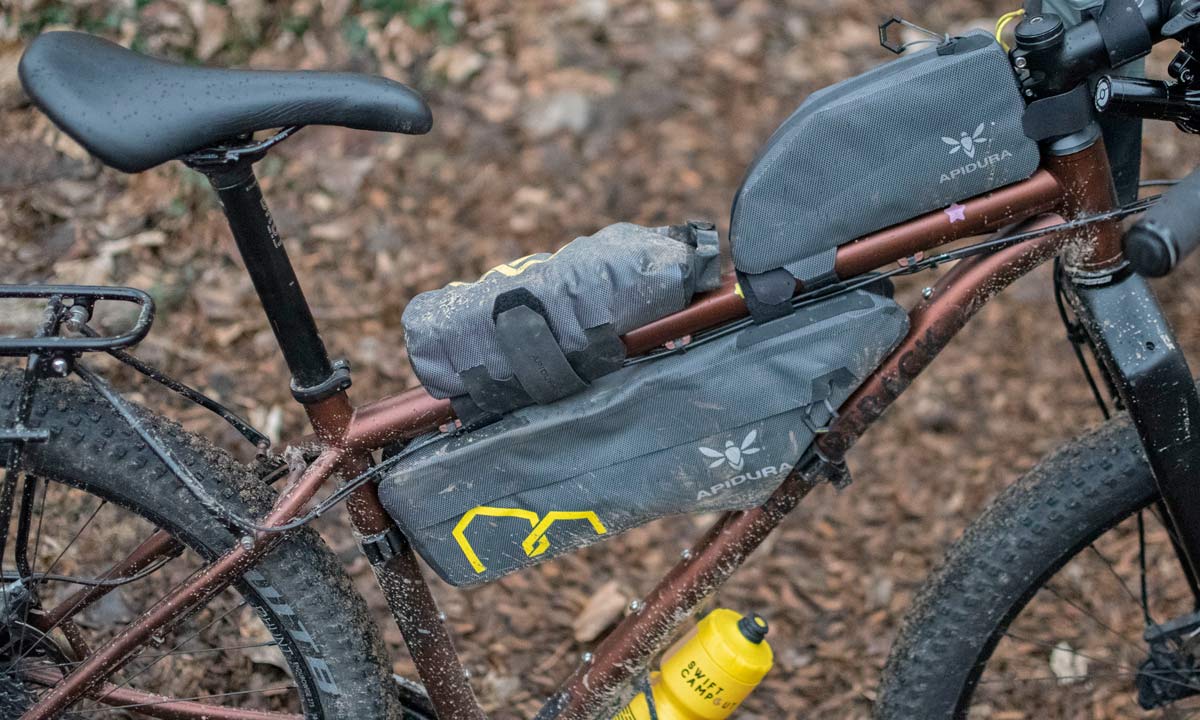Apidura Expedition DownTube Pack adds waterproof or 3rd bottle storage ...