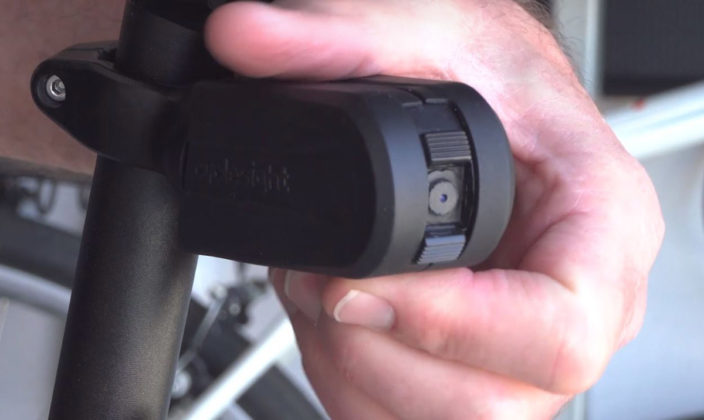 Cyclesight rear view cam watches your back... with a massive screen up ...