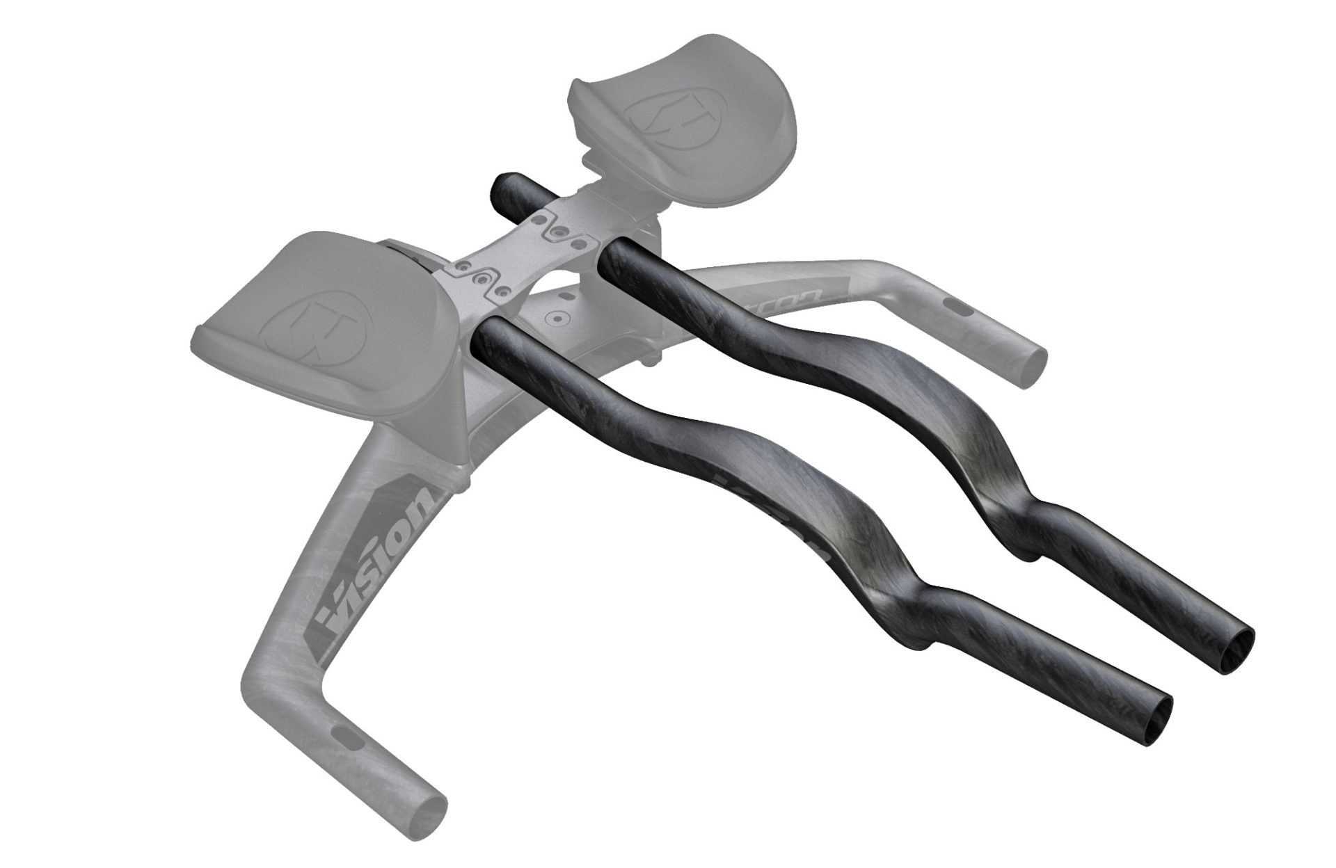 Vision clips on shapely Metron & Speed aero extensions, plus TriMax bar ...