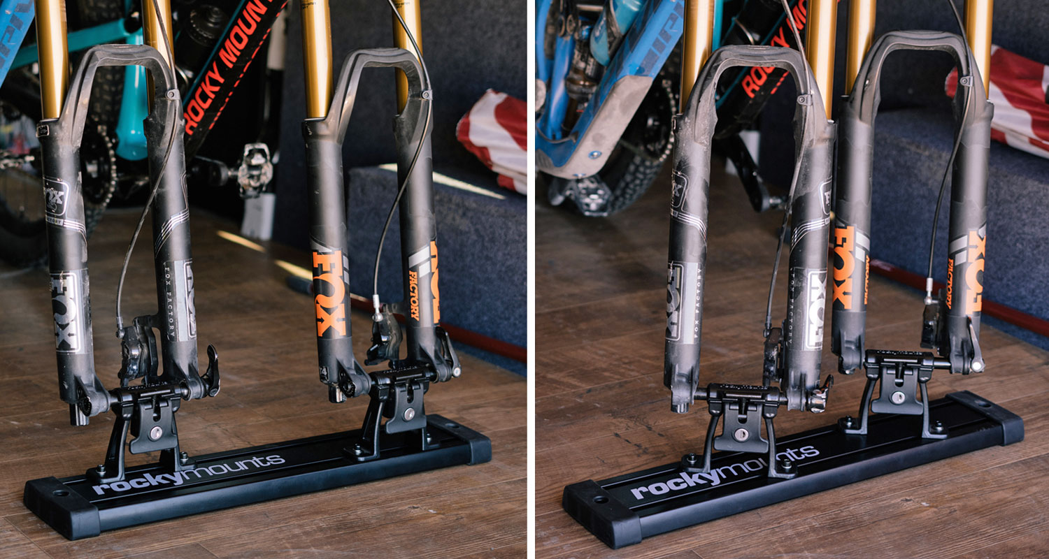 RockyMounts VanTrack fork mount tightly packs & secures bikes in your ...