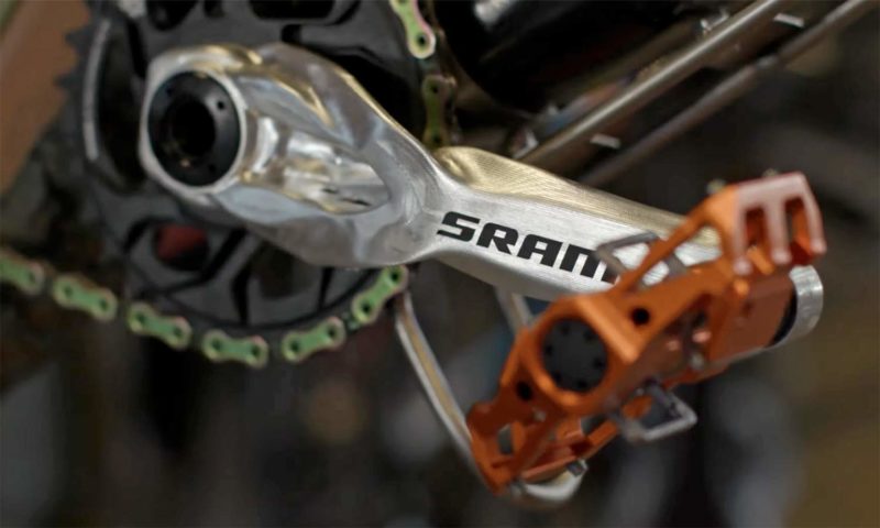 SRAM & Autodesk generative design craft prototype ti cranks - Bikerumor