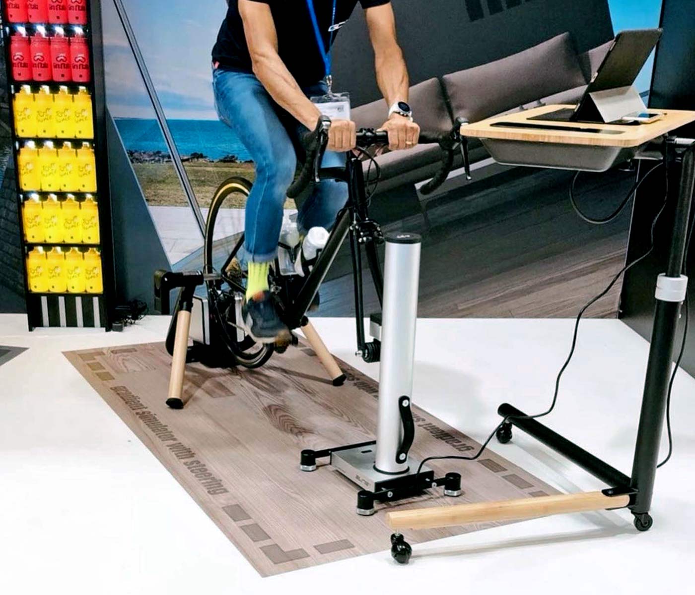 Elite Training Desk secures laptop & phone, hides all the wires ...