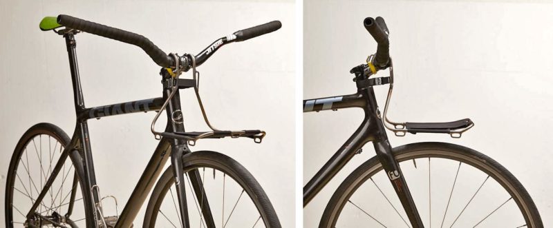 Jack The Bike Rack straps on any bike's handlebar tool-free! - Bikerumor