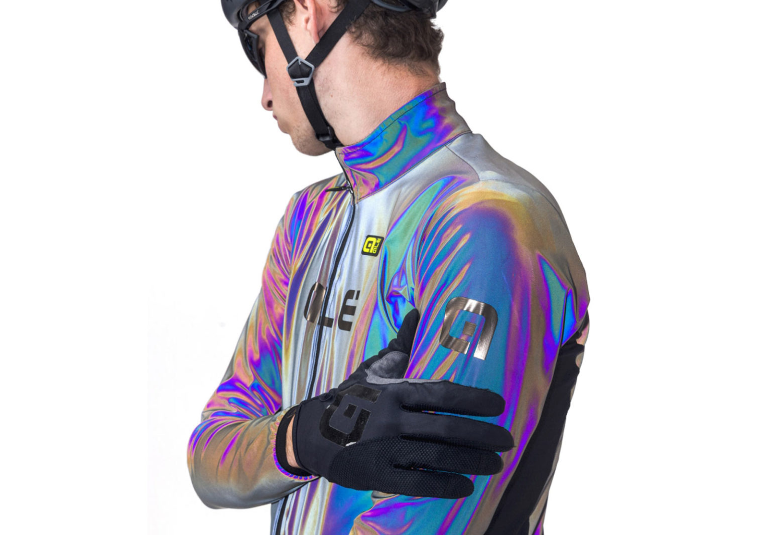An Oil Slick Cycling Jacket? The Ale Guscio Iridescent Reflective ...
