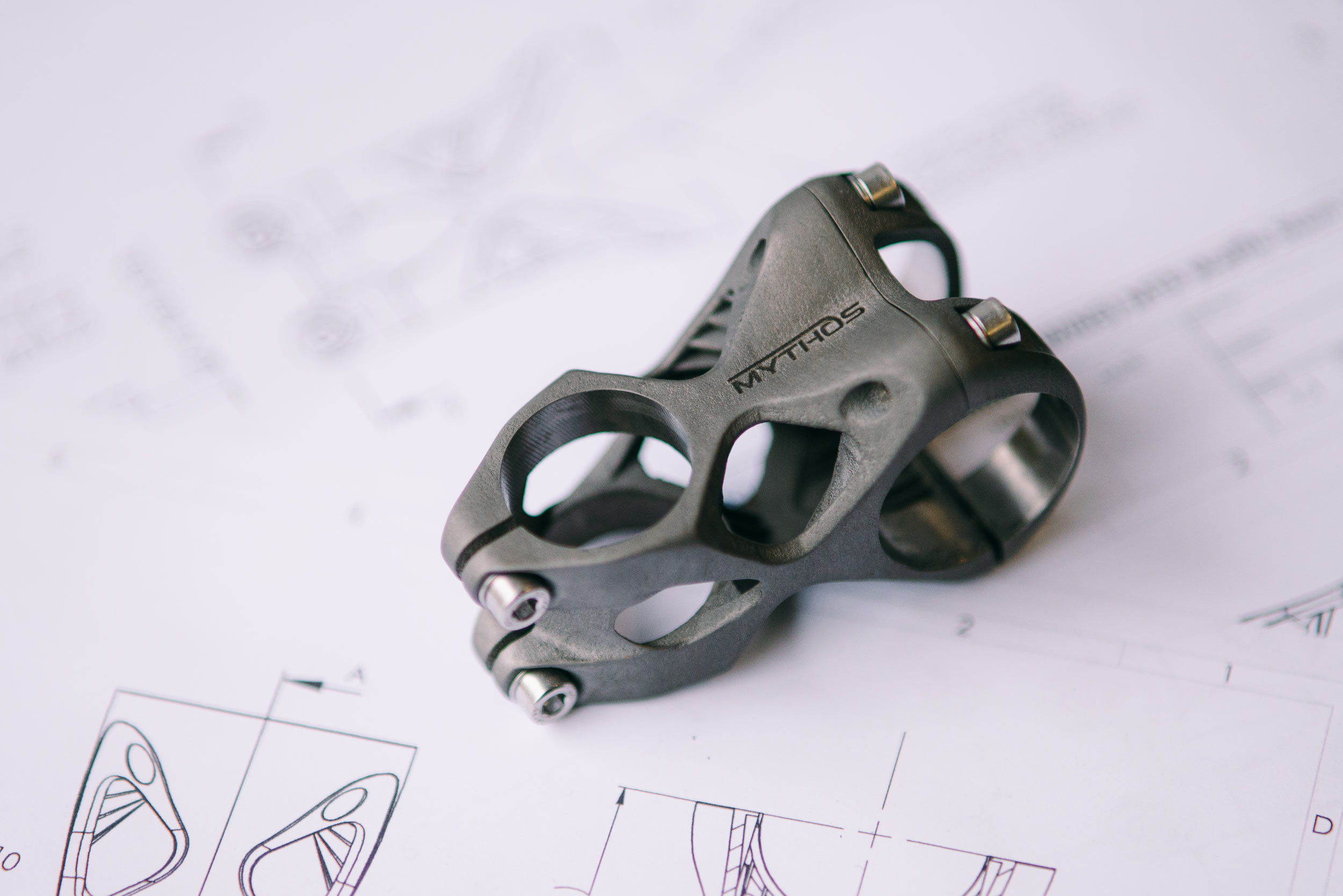 Mythos 3D-printed titanium stems put a brand new twist on bicycle parts ...