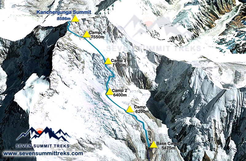 Kanchenjunga Map