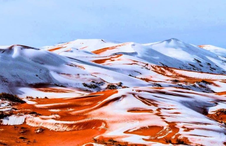 Rare Snow in the Sahara Yields Surreal Visuals » Explorersweb