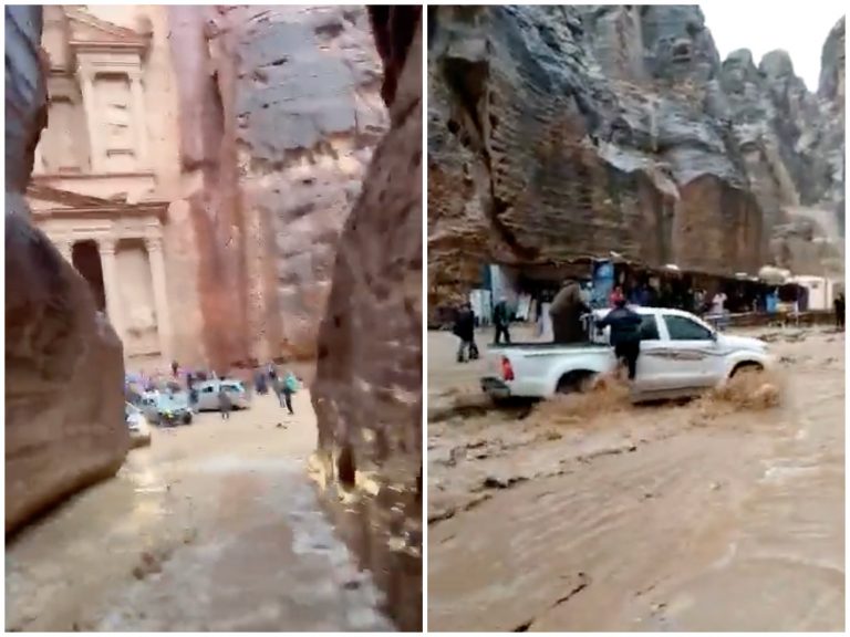 1,700 Tourists Rescued From Flash Floods In Petra, Jordan » Explorersweb