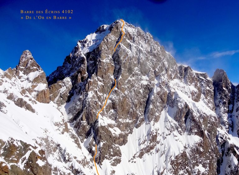 Benjamin Vedrines Opens Treacherous Gully Up the Barre des Écrins ...