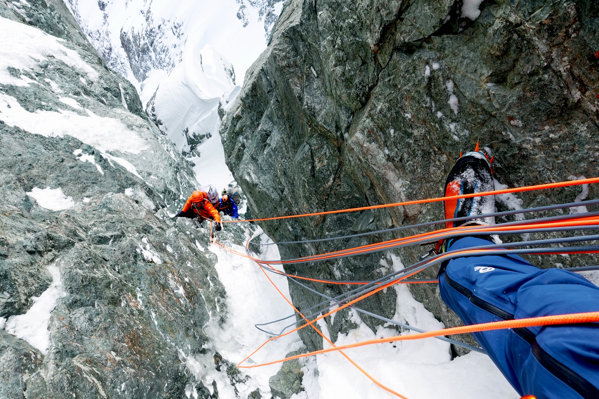 Benjamin Vedrines Opens Treacherous Gully Up the Barre des Écrins ...