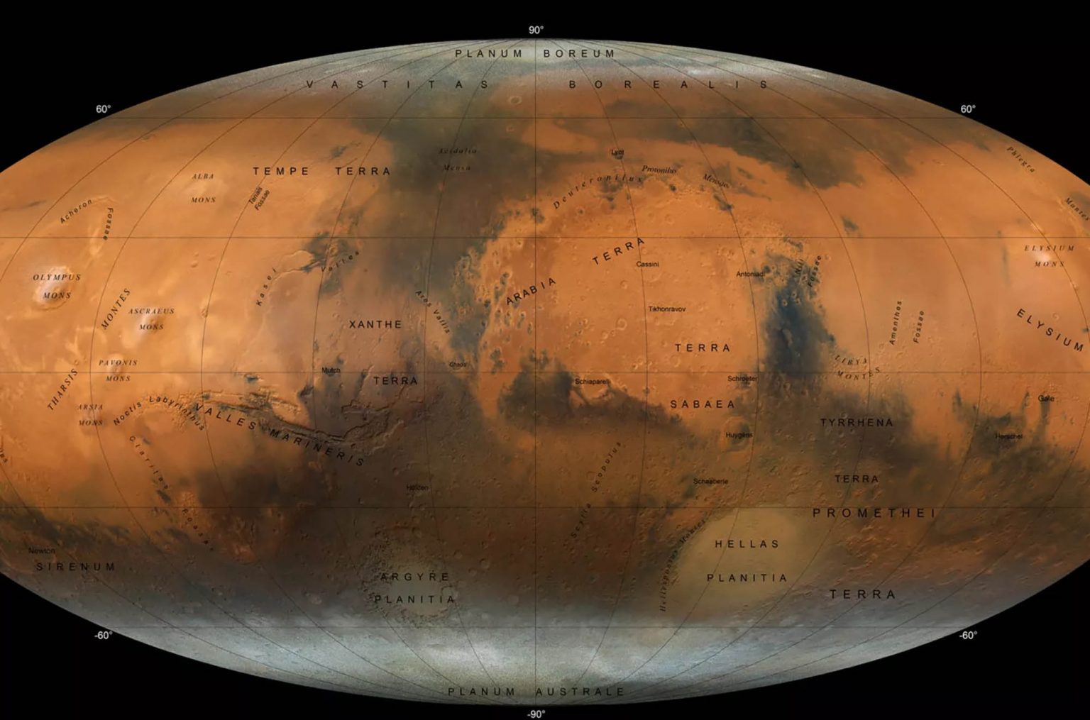 New Maps Capture All Of Mars in Stunning Detail » Explorersweb