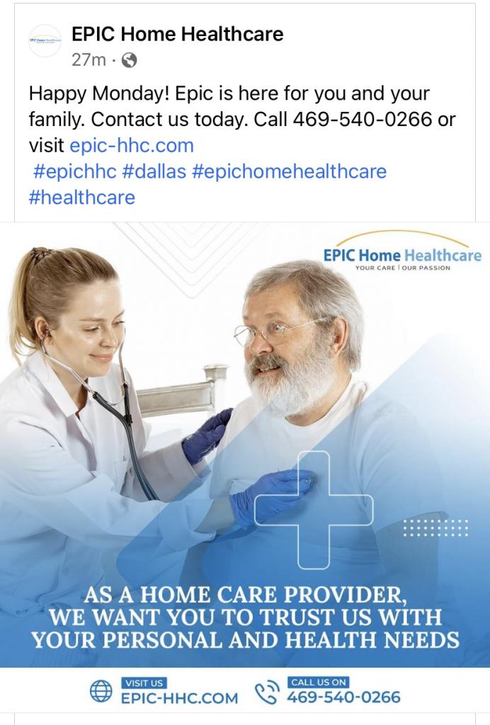 EPIC HOME HEALTHCARE in St Paul, TX