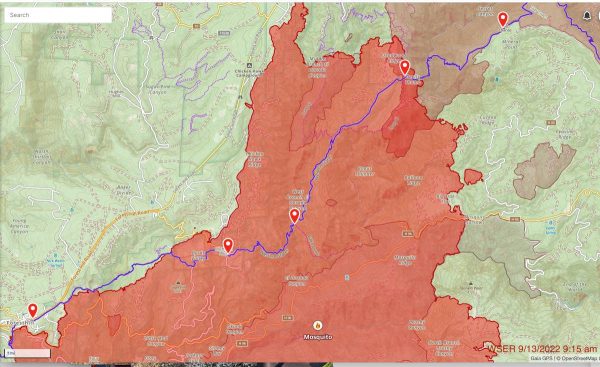Western States fire map – iRunFar