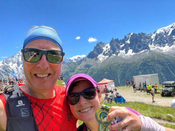Cross du Mont Blanc 8 - Morgan and Alison Williams at the finish – iRunFar