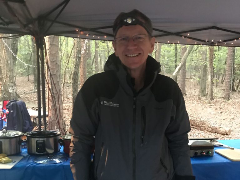 Uwharrie 100 Mile - Vinny Swendsen - Crossroads aid station captain ...