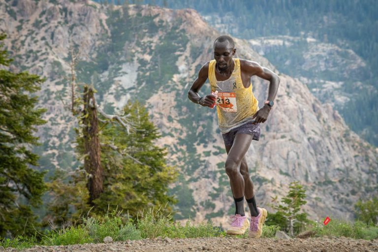 Patrick Kipngeno 2026 Broken Arrow Skyrace Ascent men's winner climbing ...