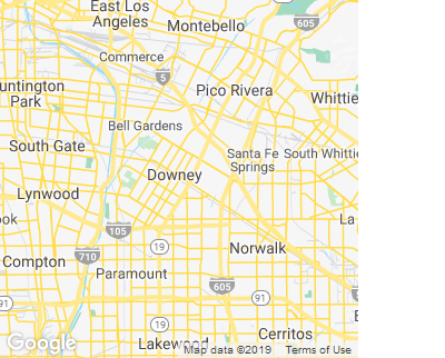 Zip Code Map For Downey Ca - Map