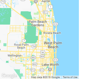 West Palm Zip Code Map - Map