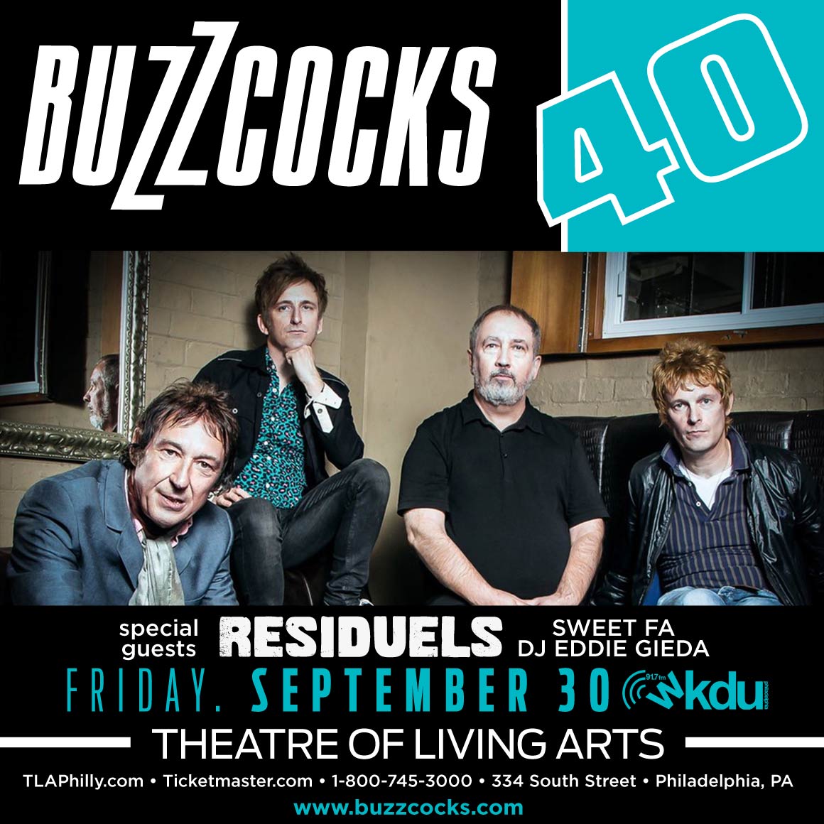 WKDU Presents Buzzcocks at Theatre of Living Arts (September 30) - Loudie