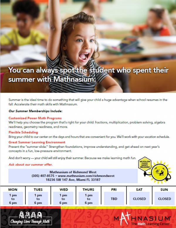 Make It a Mathnasium Summer