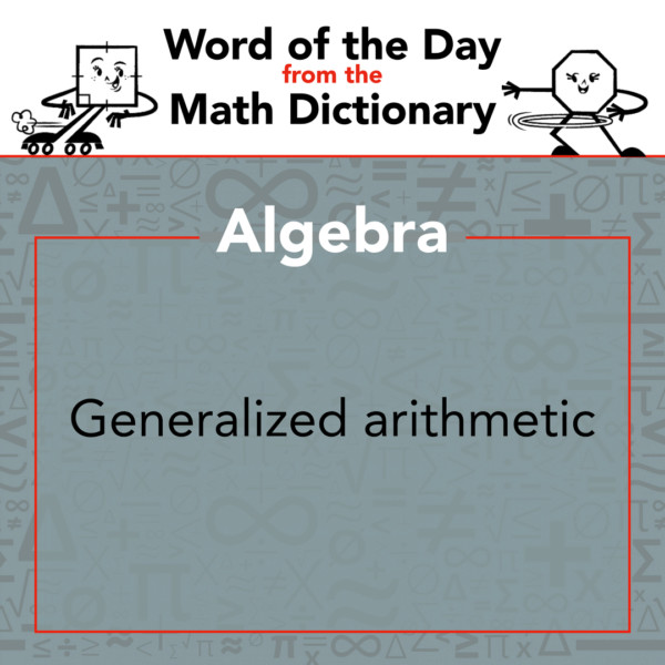 Math Word of the Day - Week of September 20
