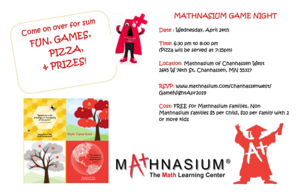 Mathnasium Game Night - April 2019