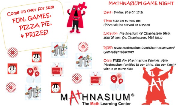 Mathansium Game Night - March 2017