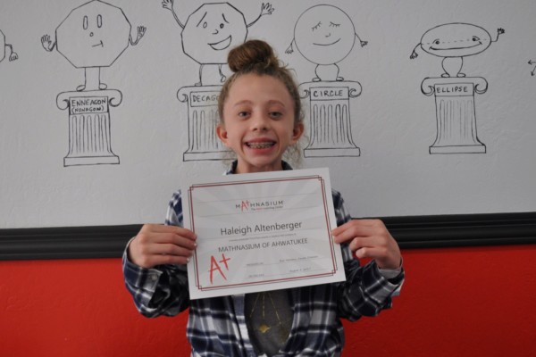 Summer 2017 Math Facts Winners