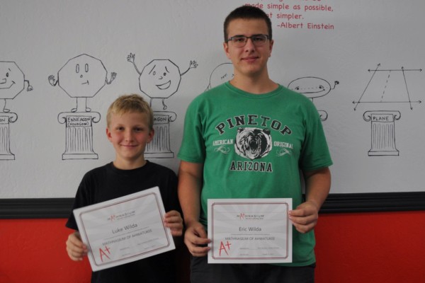 Summer 2017 Math Facts Winners