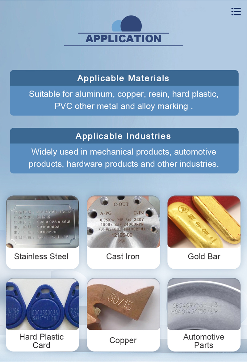Desktop Electric Metal Nameplate Marking Machine
