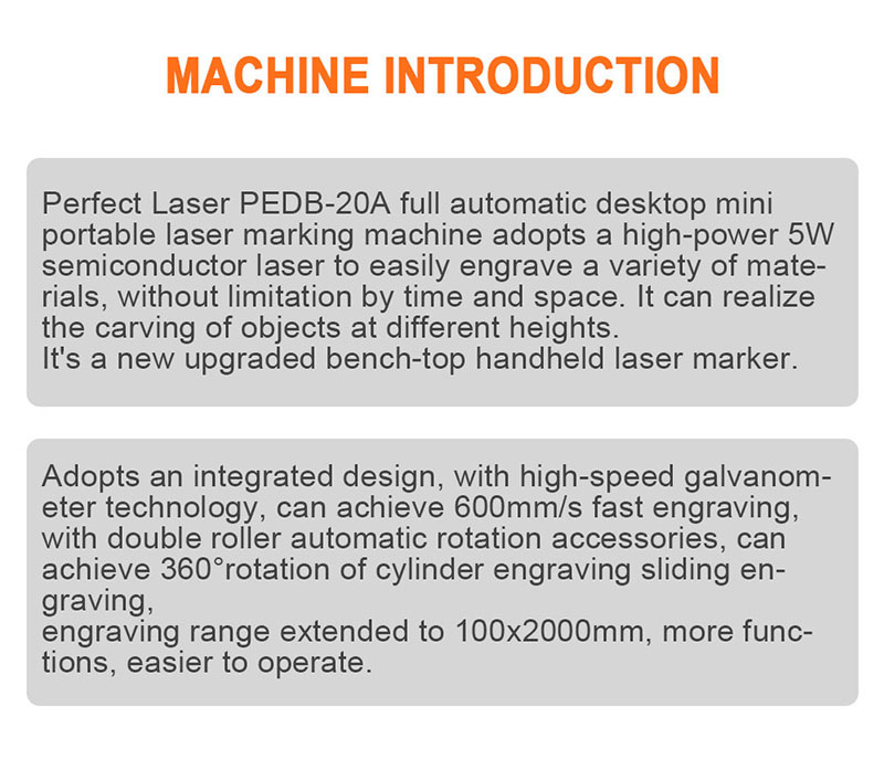 Full Automatic Desktop Mini Portable Laser Marking Machine