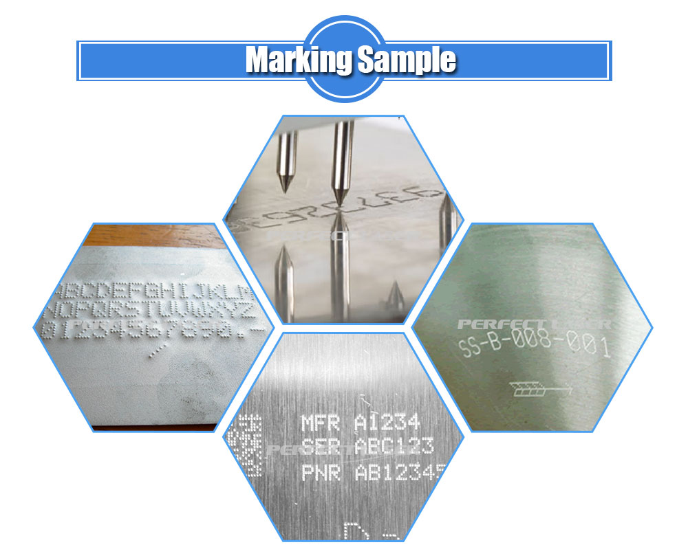 Perfect Laser LCD control copper direct part handheld dot peen markers