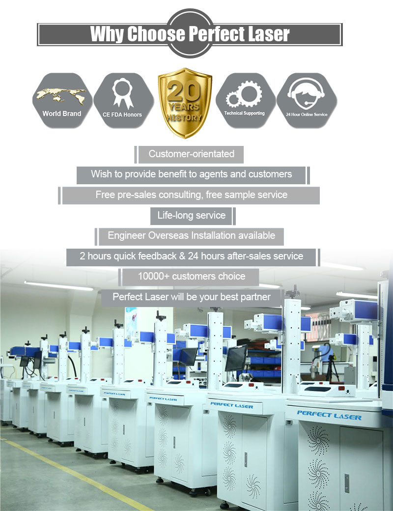 Perfect Laser standby fiber laser etching machine for metal steel